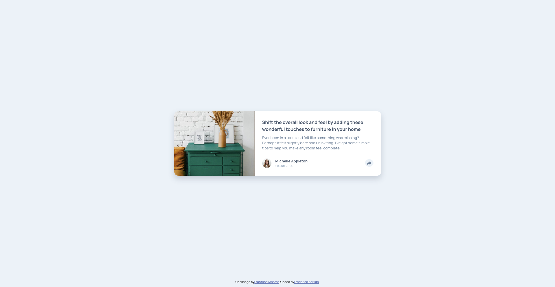Frontend Mentor Article Preview Component Solution Fm Article Preview