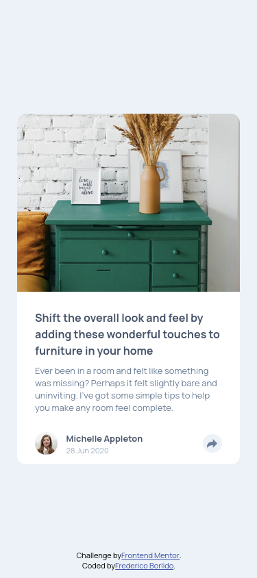 Frontend Mentor Article Preview Component Solution Fm Article Preview